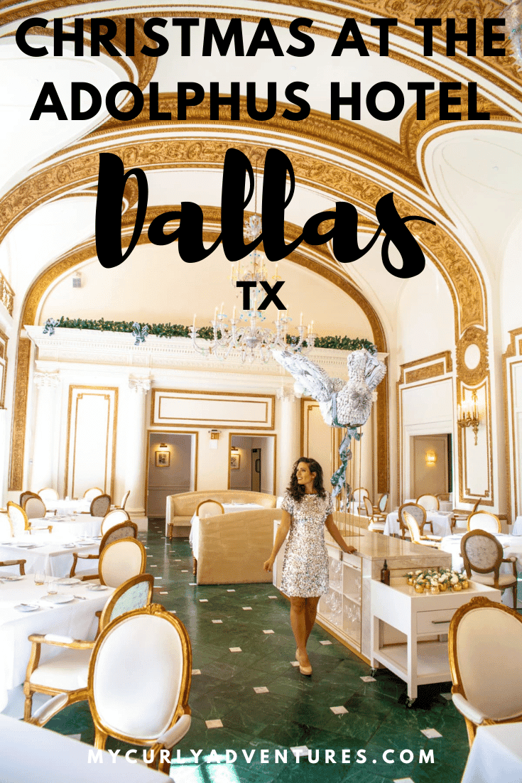 Adolphus Hotel Christmas in Dallas - My Curly Adventures