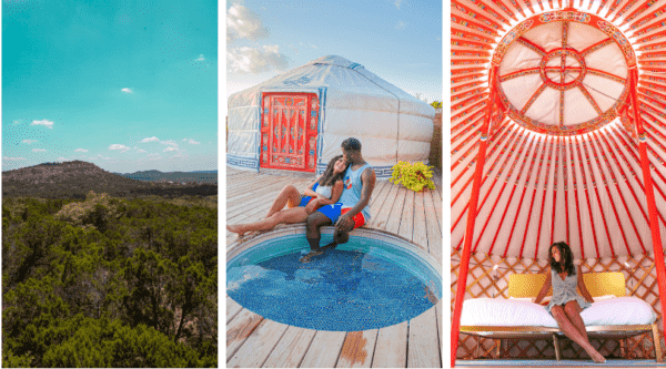 Stay in this Yurt with a Hot Tub in the Texas Hill Country - My Curly ...