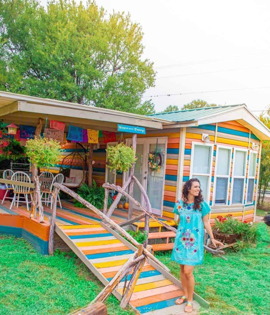 Stay in Some Cute Colorful Cottages in Concan TX - My Curly Adventures