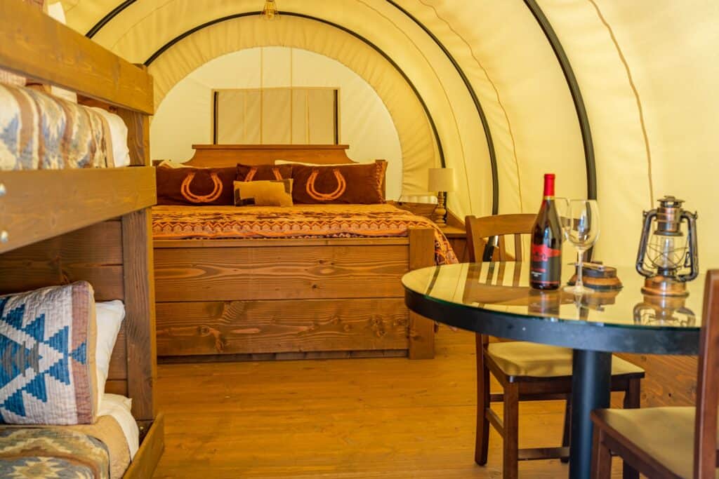 Sleep in a Conestoga Wagon in Canton TX: Silver Spur Resort Review - My ...